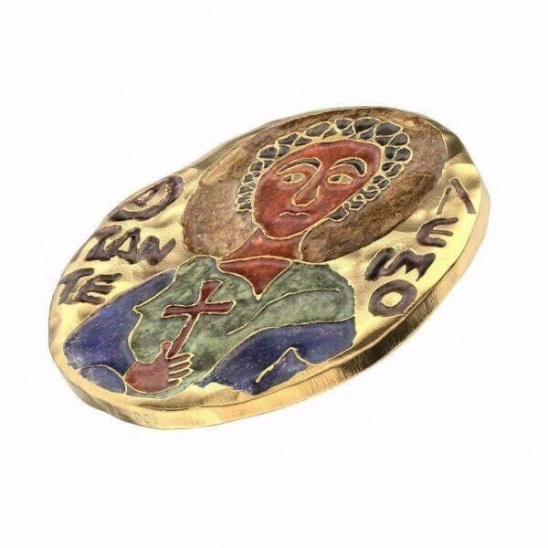 1 Oz Silver Coin 2014 $2 Orthodox Shrines - St. Panteleimon Gilded PAM ...