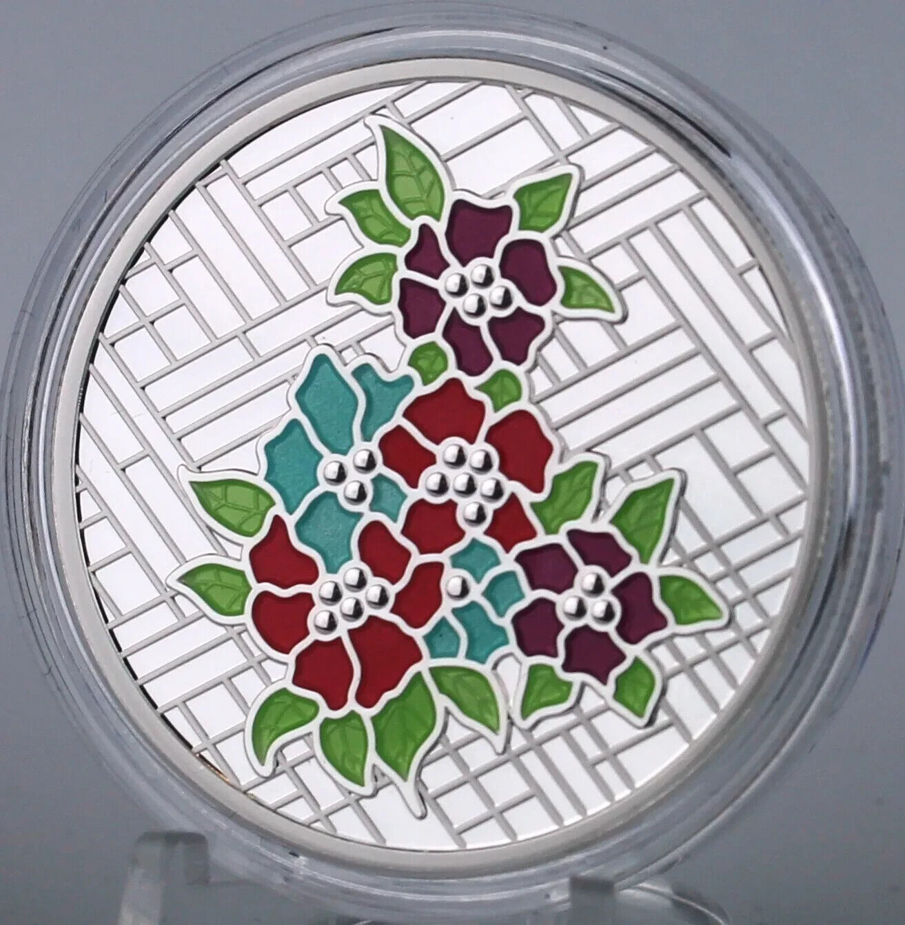 1 Oz Silver Coin 2014 Canada $20 Stained Glass: Craigdarroch Castle En ...