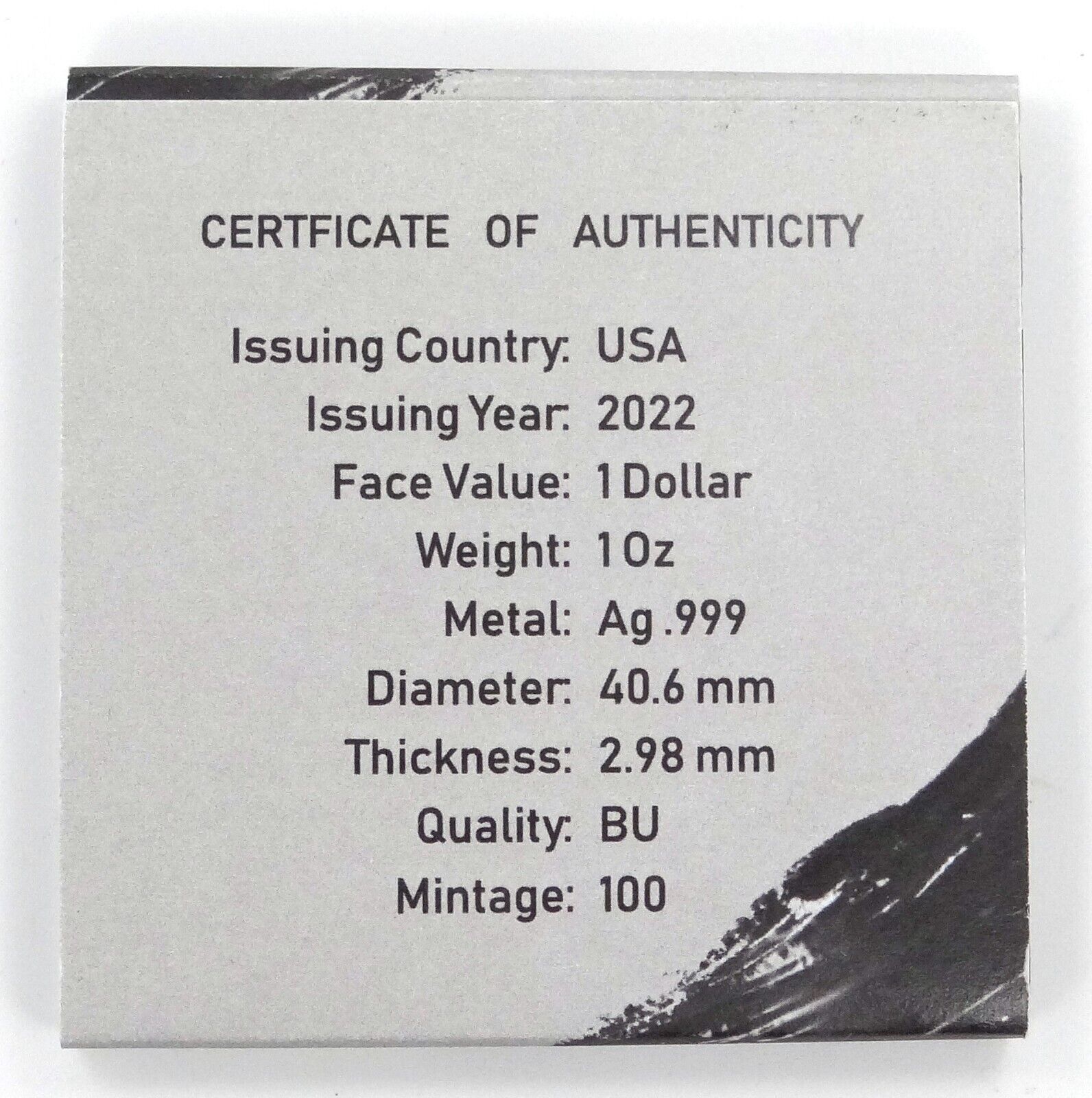 1 Oz Silver Coin 2022 USA $1 Liberty Eagle Paint It Black - Anarchy ...