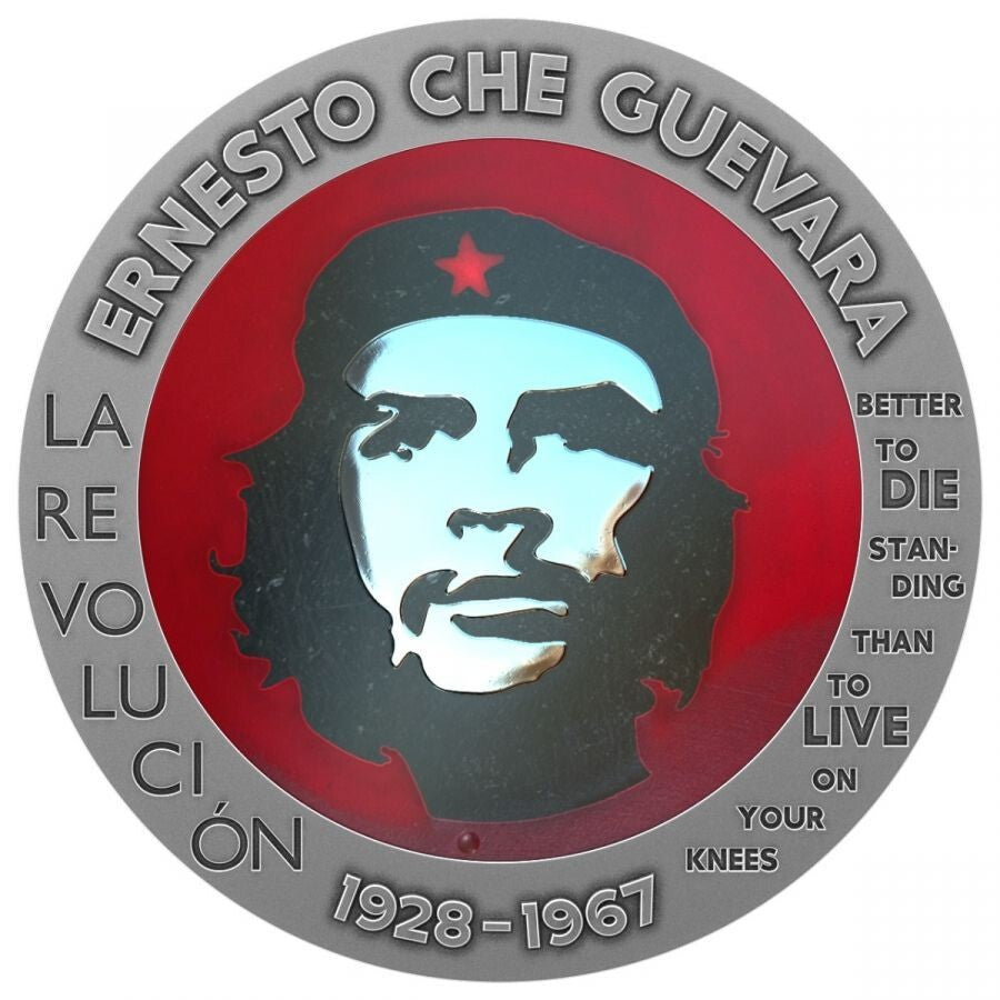 1 Oz Silver Coin 2023 Congo Ernesto Che Guevara Bernit / Steel Handmad ...