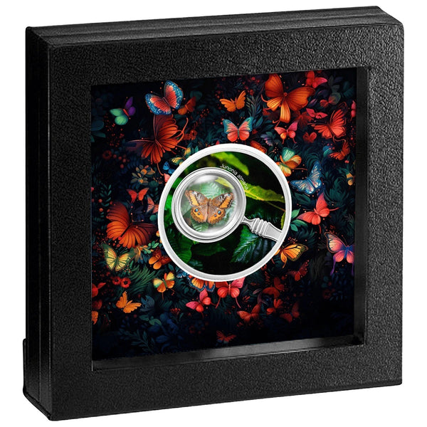 17.5g Silver Coin 2024 Cameroon Junonia Almana Butterflies Proof ...