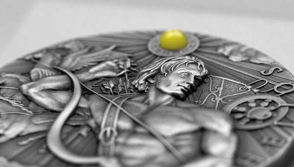 2 Oz Silver Coin 2023 Niue $2 Greek Titans Helios Mother of Pearl High ...