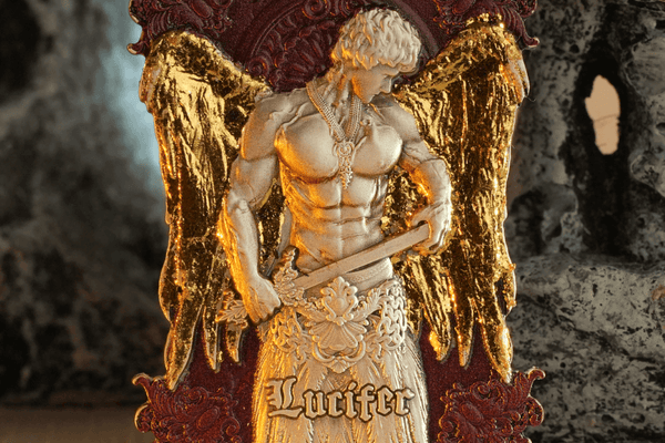2 Oz Silver Coin 2025 Cameroon Lucifer Ultra High Relief Colorized Sha ...