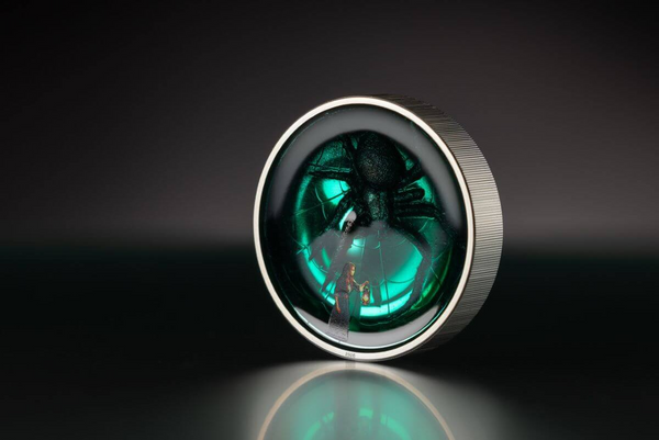 2 Oz Silver Coin 2025 Cook Islands $10 Phobias Arachnophobia Colorized ...